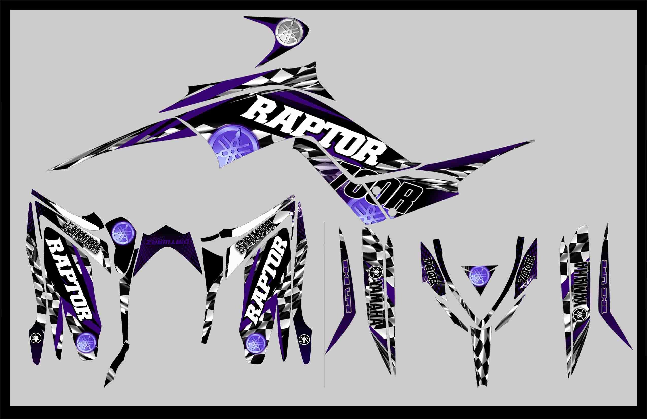 Yamaha Banshee Raptor 660 700 Graphics Kit Sticker Kit Decals - Etsy