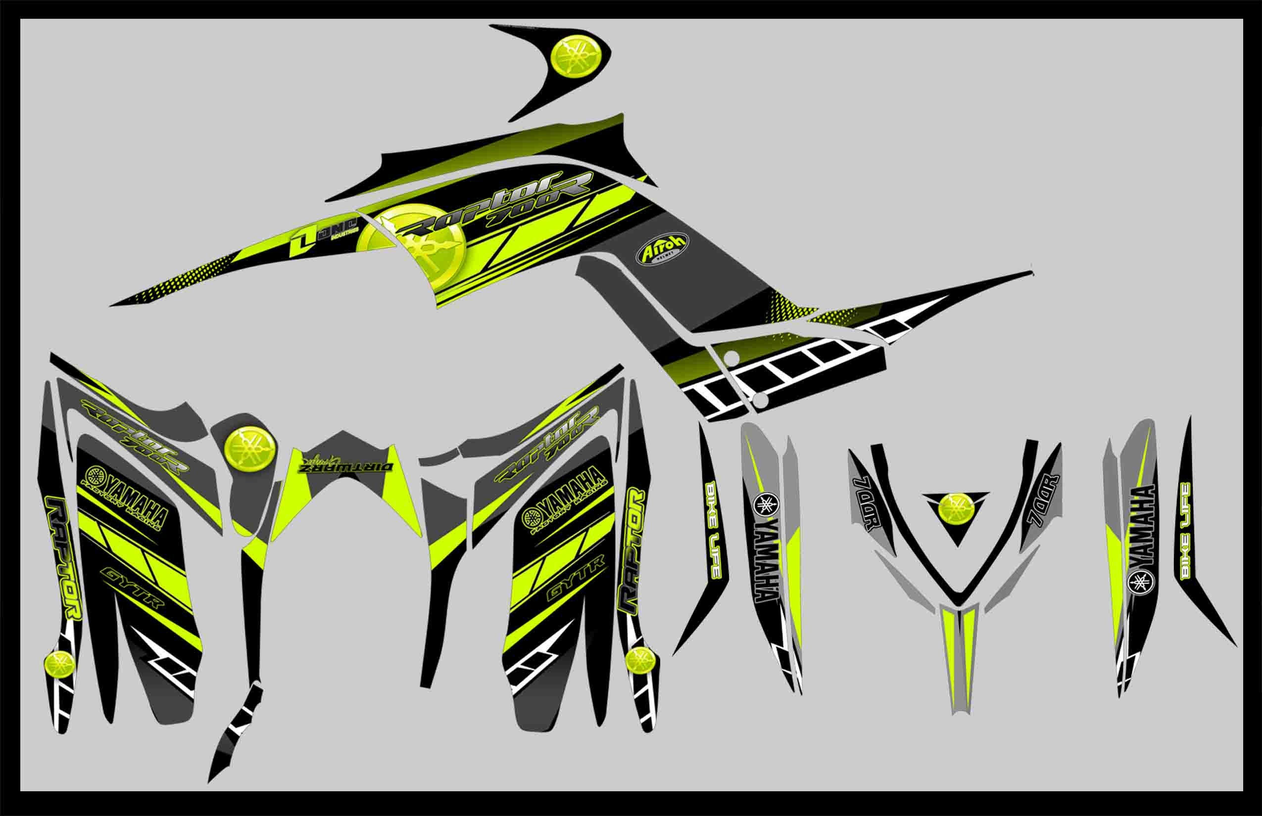Yamaha Banshee Raptor 660 700 Graphics Kit Sticker Kit Decals - Etsy
