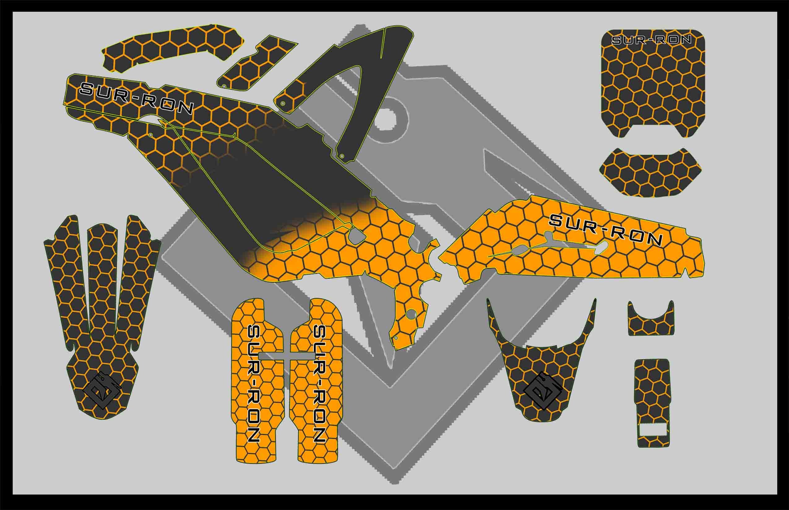 Sur-ron Graphics Kit - Sur Ron Sticker Kit - Segway Graphics - Sur Ron ...