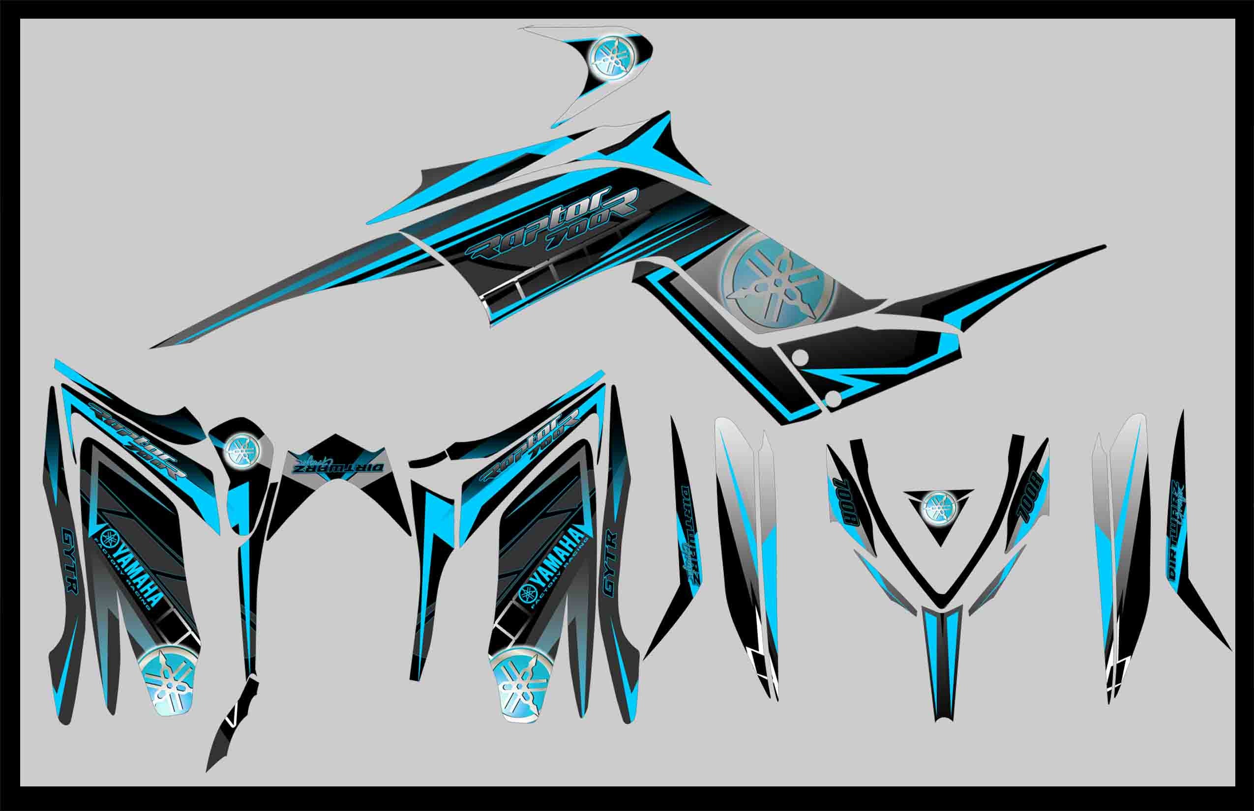 Yamaha Banshee Raptor 660 700 Graphics Kit Sticker Kit Decals - Etsy