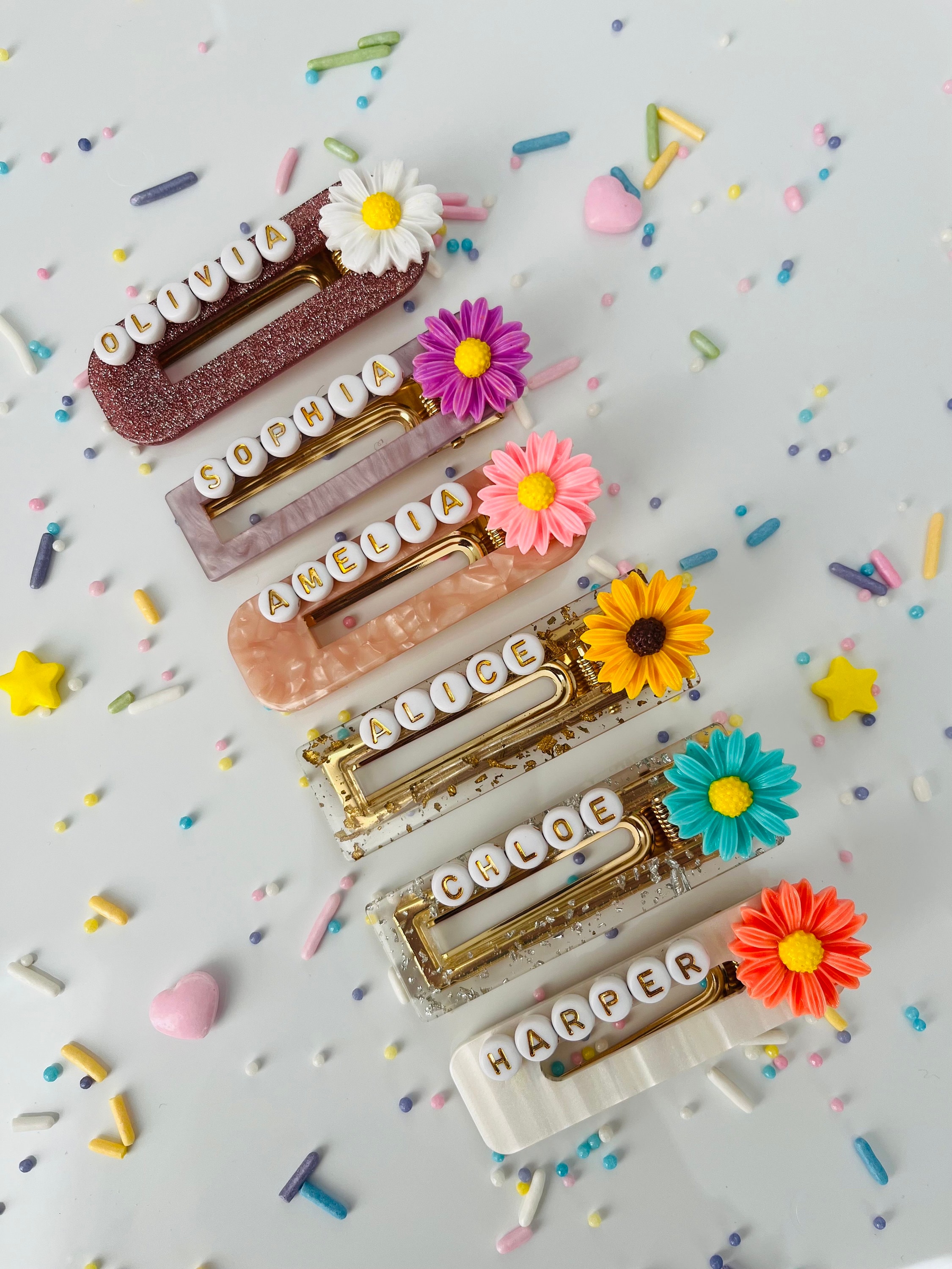 Personalized & Custom Name Hair Clip. Word Hair Clip Girls Hair Clip ...