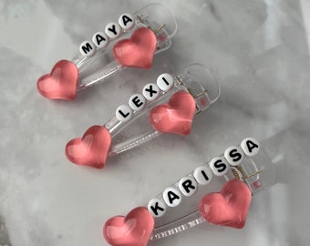 Personalized & Custom Name Hair Clip. Word Hair Clip Girls Hair Clip ...