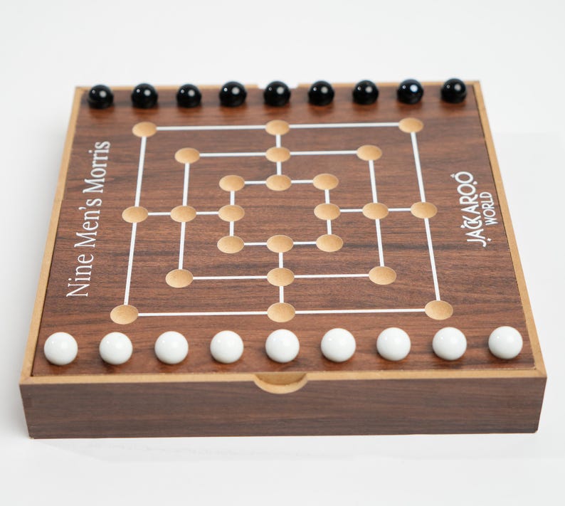 Nine Men's Morris Board Game - Ancient Rome Board Game Mil - 2 Player ...