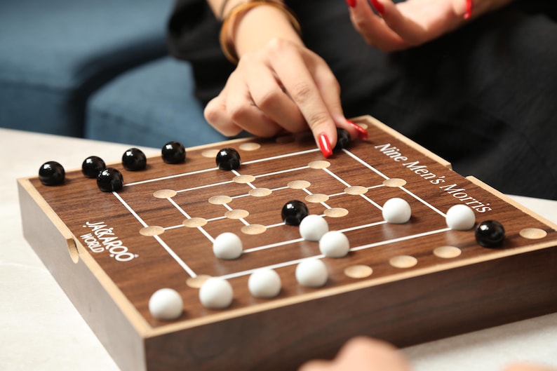 Nine Men's Morris Board Game - Ancient Rome Board Game Mil - 2 Player ...