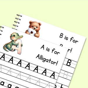 Alphabet Practice Worksheet Kids Busy Book Alphabet Tracing Worksheets ...