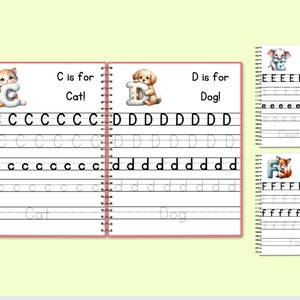 Alphabet Practice Worksheet Kids Busy Book Alphabet Tracing Worksheets ...