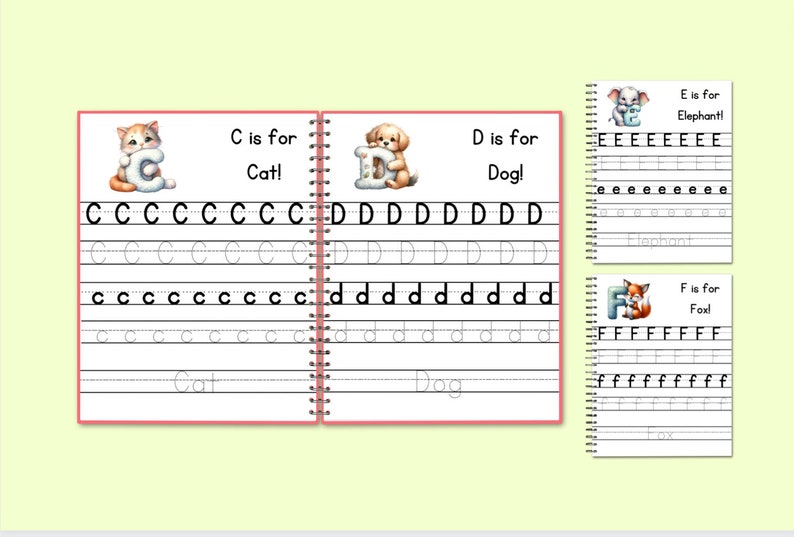 Alphabet Practice Worksheet Kids Busy Book Alphabet Tracing Worksheets ...