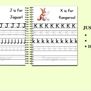 Alphabet Practice Worksheet Kids Busy Book Alphabet Tracing Worksheets ...