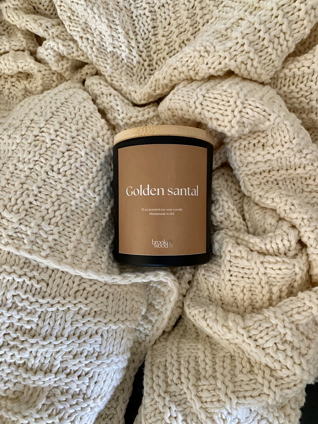 Golden Santal Soy Wax Candle, Le Labo’s Santal 33, Luxury Scent ...