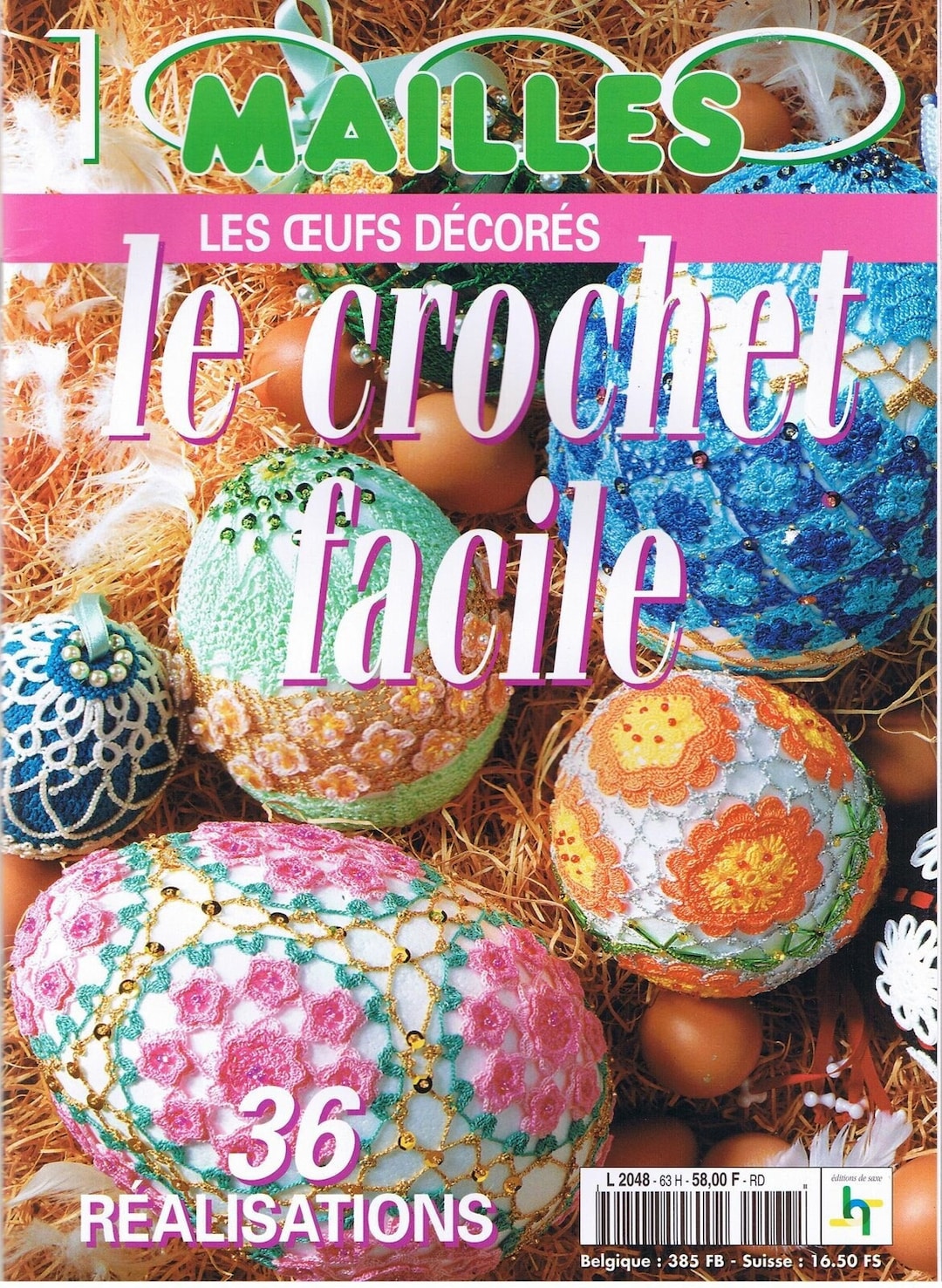 1000 Mailles / Special Issue / Egg Decorations to Crochet - Etsy