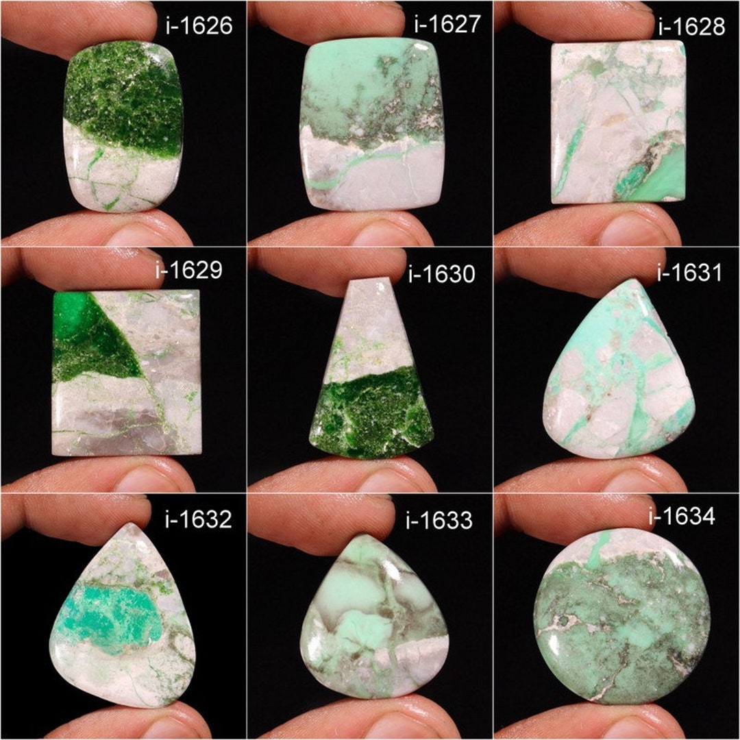 Elegant Quality Variscite Gemstone - Loose Variscite Cabochon - Smooth ...