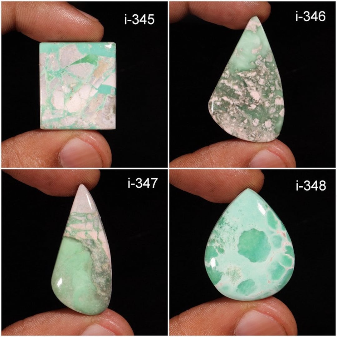 Rare Quality Variscite Gemstone - Loose Variscite Cabochon - Smooth Polished Cabochon ...
