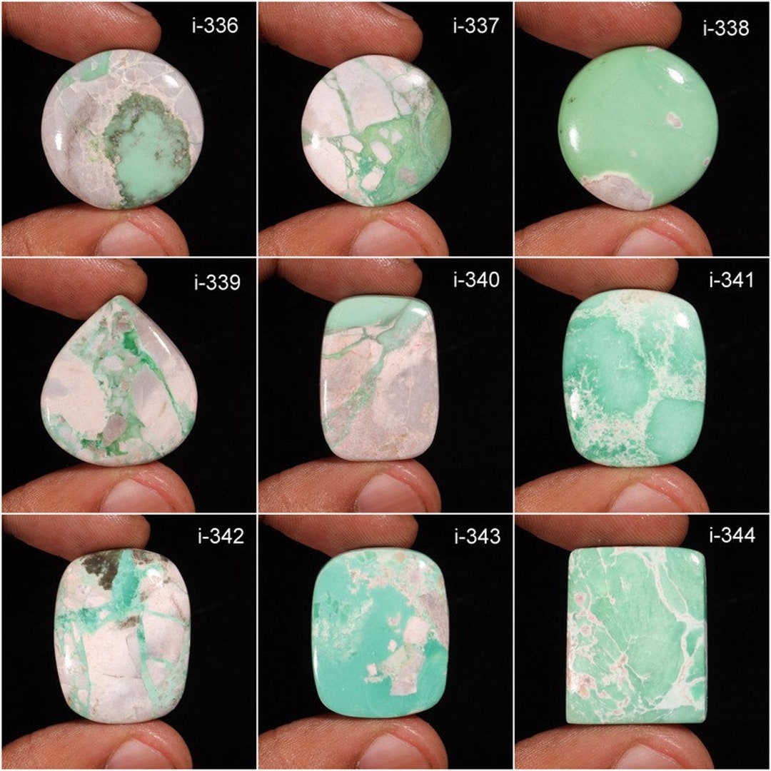 Rare Quality Variscite Gemstone Loose Variscite Cabochon Smooth Polished Cabochon Variscite ...
