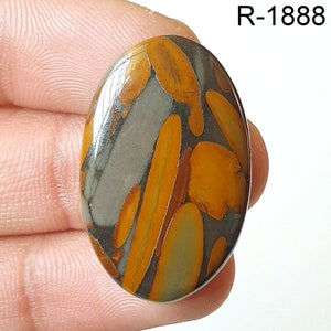 Rare Quality Natural Bamboo Jasper Cabochon Smooth Polished Flat Back ...
