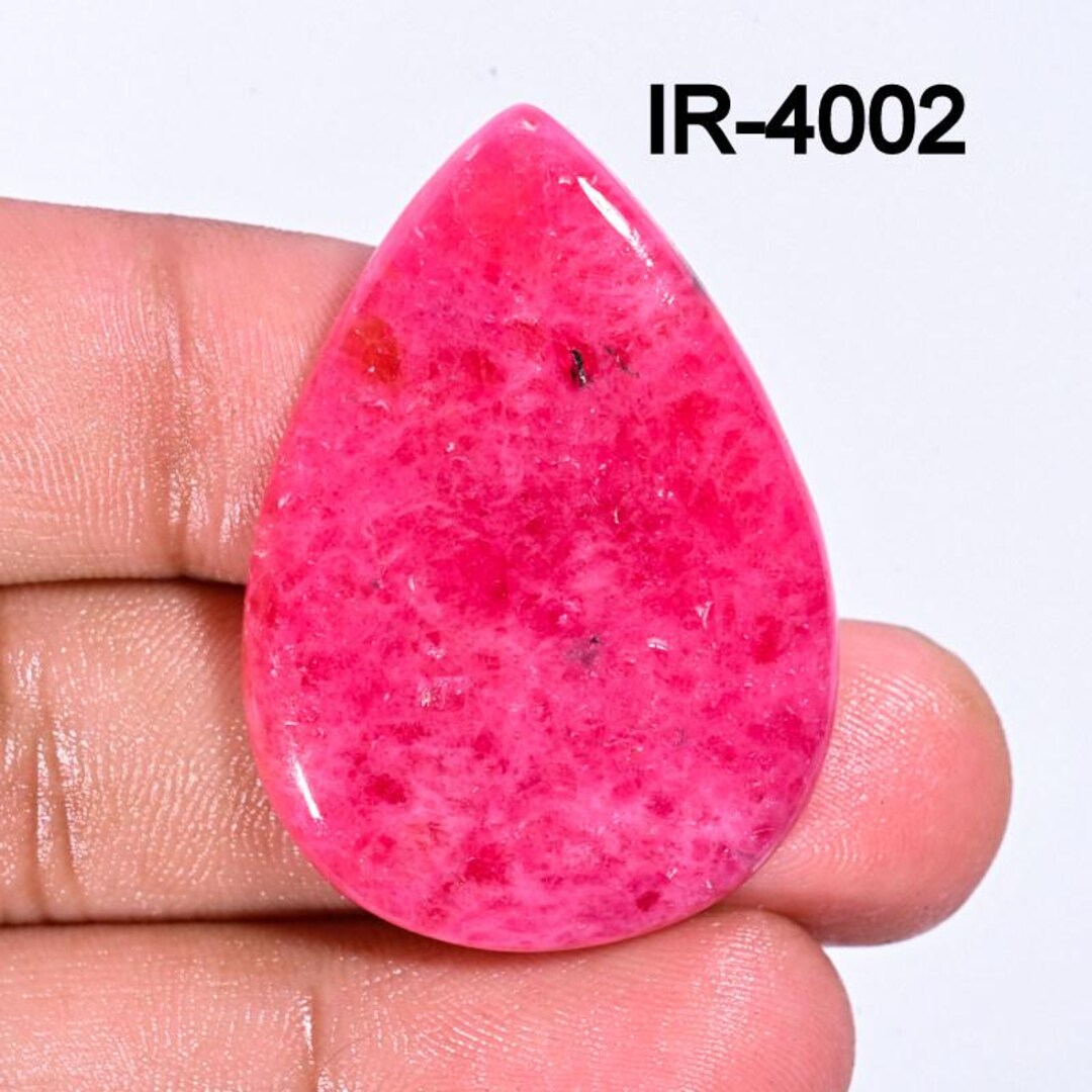 Natural Rhodonite Gemstone Cabochon, Pear Shape, Jewelry Making - Etsy