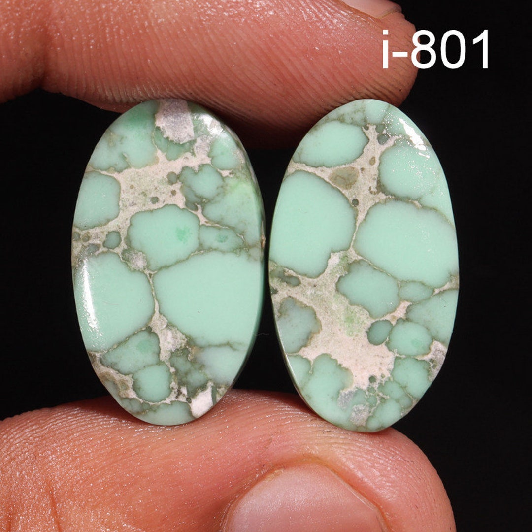 Rare Quality Variscite Gemstone Pairs - Loose Variscite Pairs Cabochon ...