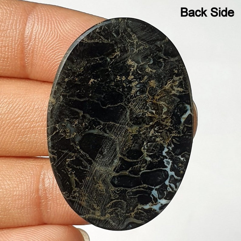 Natural Pretty Black Palm Root Cabochon Smooth Polished Cabochon-l ...