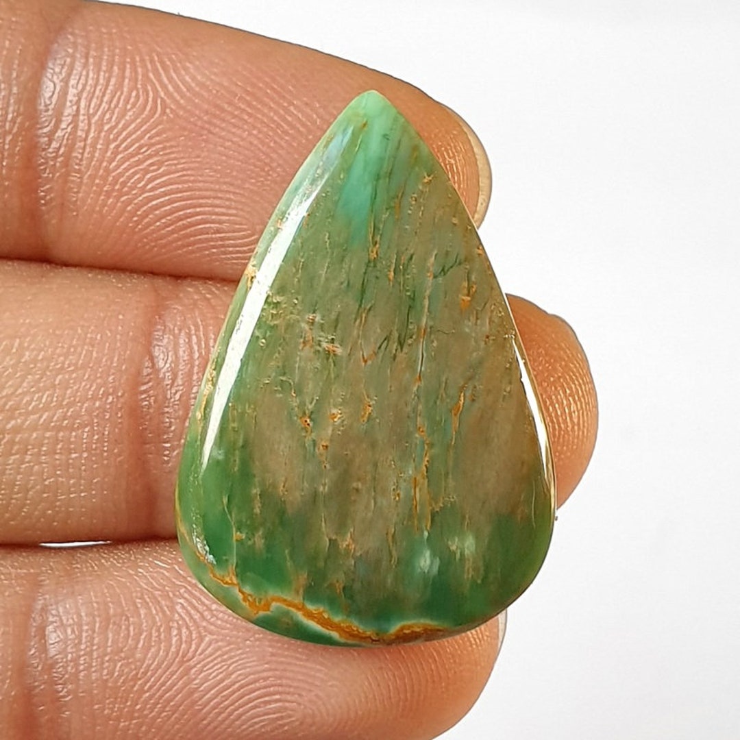 Natural Rare Australian Variscite Cabochon - Smooth Polished Cabochon ...