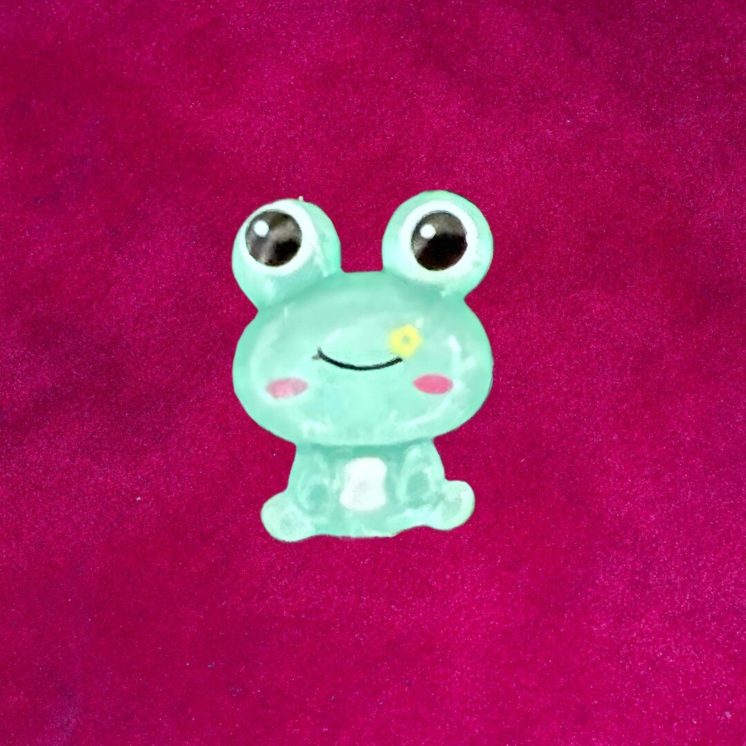 Cute Frog Magnet Green Shimmer Unique Refrigerator Magnet Cute Locker ...