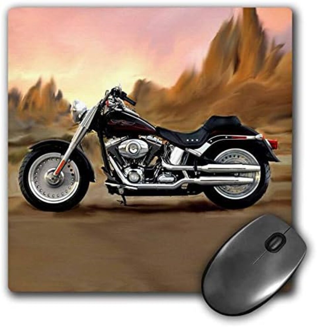3drose harley-davidson Motorcycle Mouse Pad - Etsy