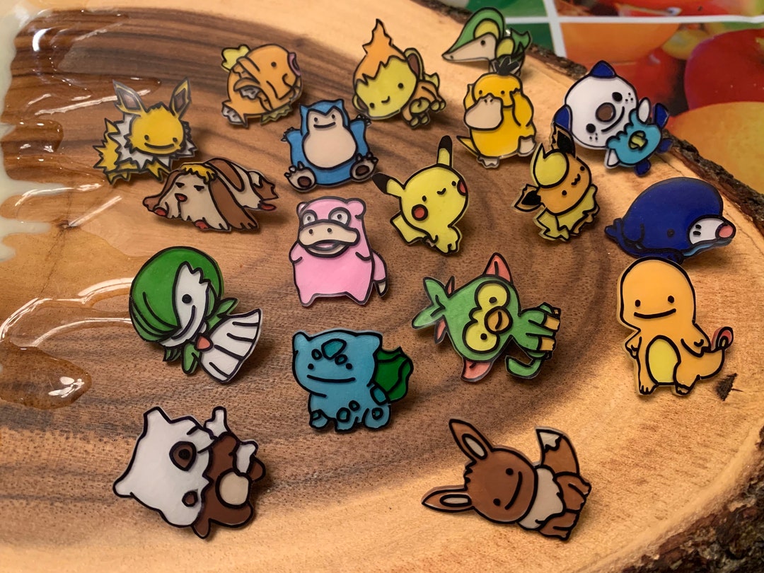 Pokemon Ditto Face Chibi Shrinky Dink Pins - Etsy