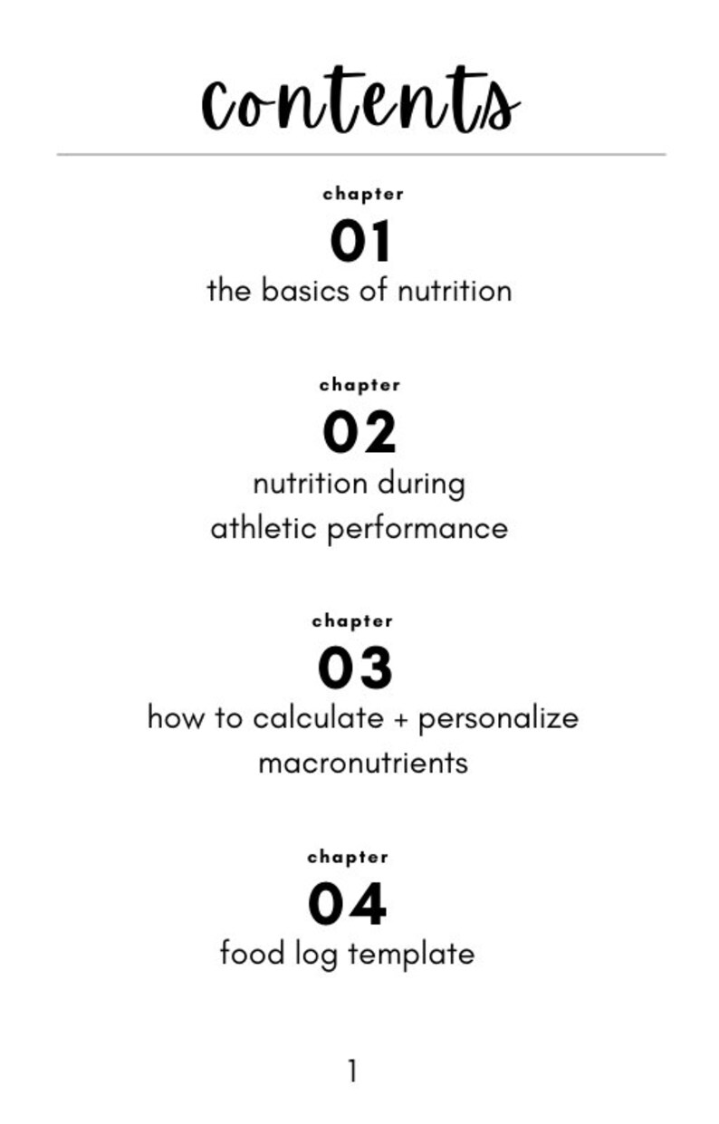 The Basics of Nutrition and Macronutrients E-book - Etsy