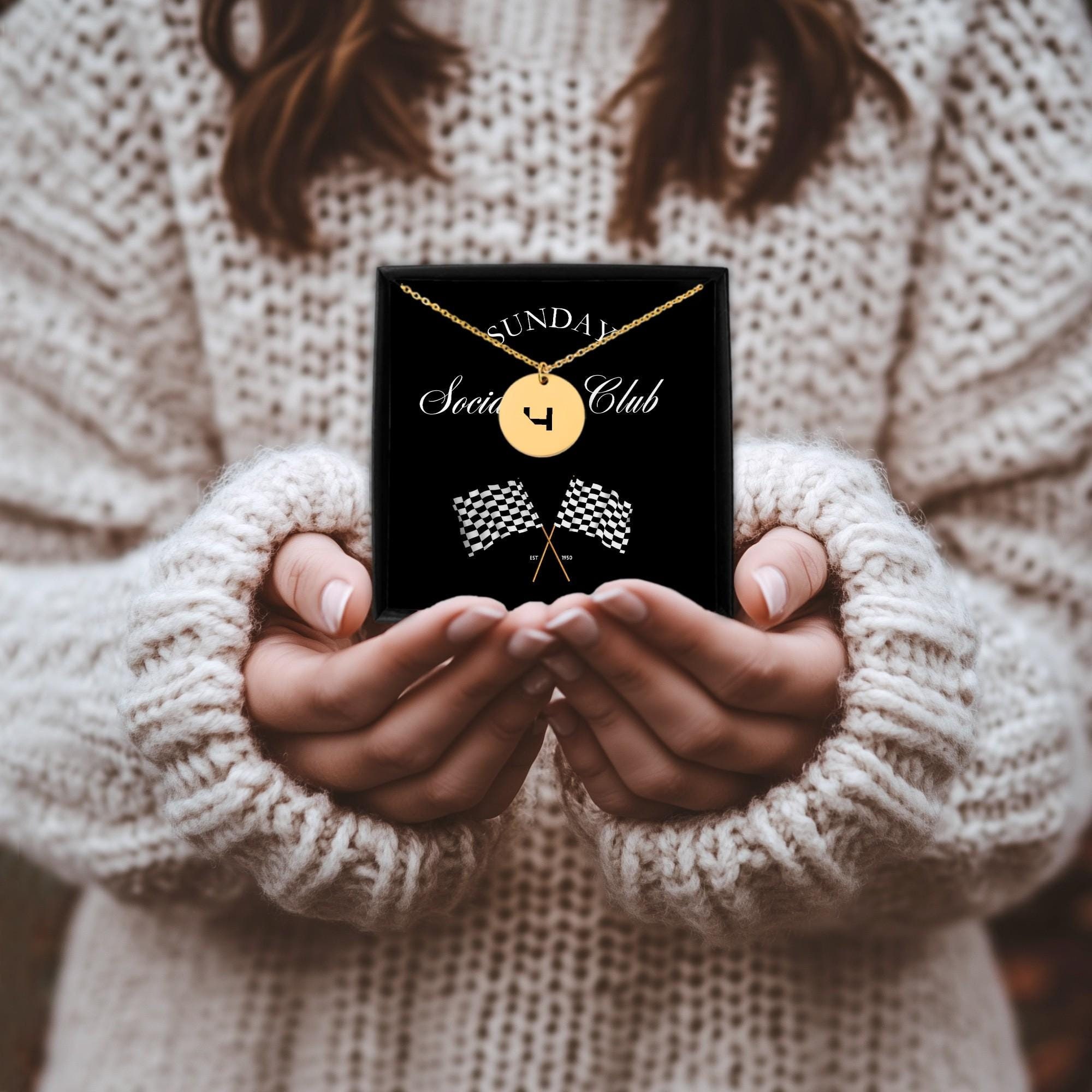 Formula 1 Necklace Sunday Social Club Formula 1 Jewelry F1 Necklace ...