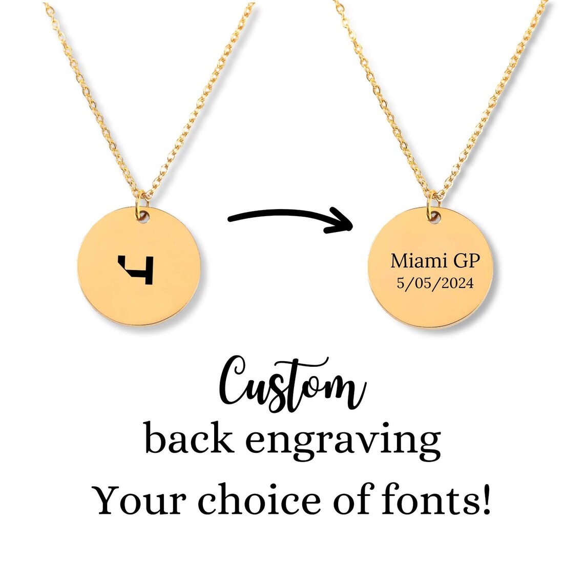 Formula 1 Necklace Sunday Social Club Formula 1 Jewelry F1 Necklace ...