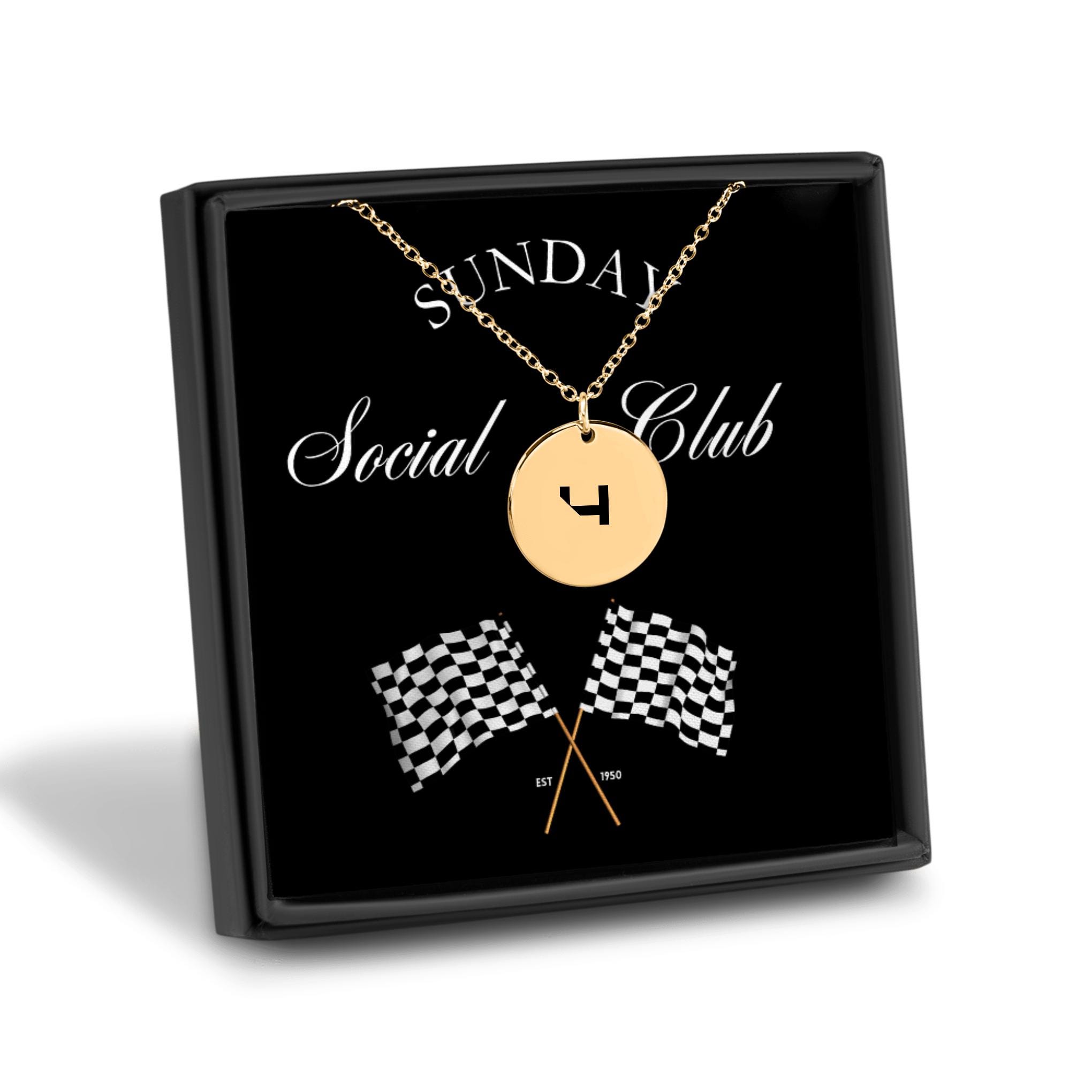 Formula 1 Necklace Sunday Social Club Formula 1 Jewelry F1 Necklace ...