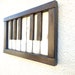 Piano Keyboard Wooden Key Holder, Rustic Key/jewelry Rack, Piano Wood ...