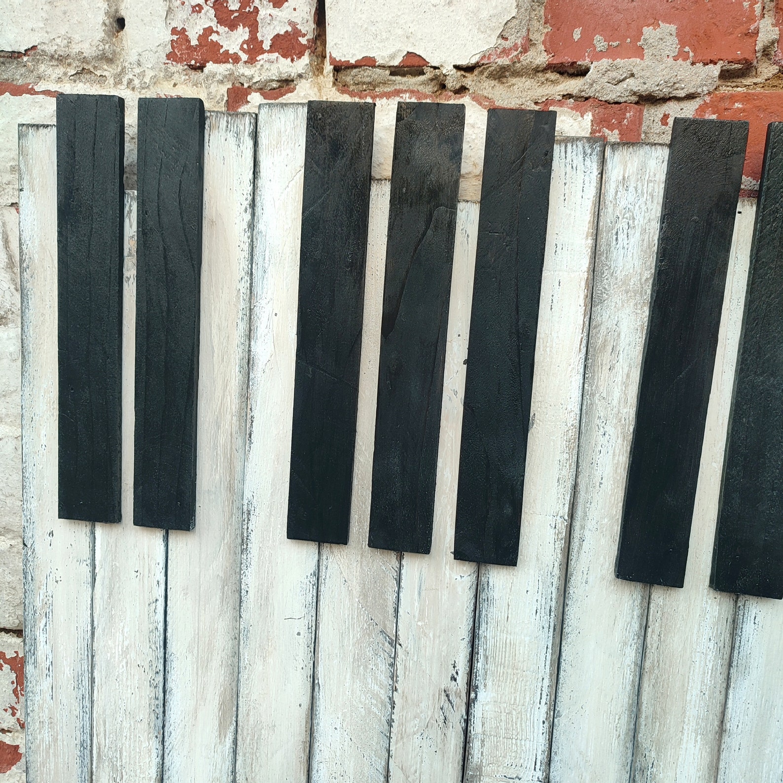Piano Large Wall Art Decor Piano Keyboard Unique Music Wood Sign Wooden ...