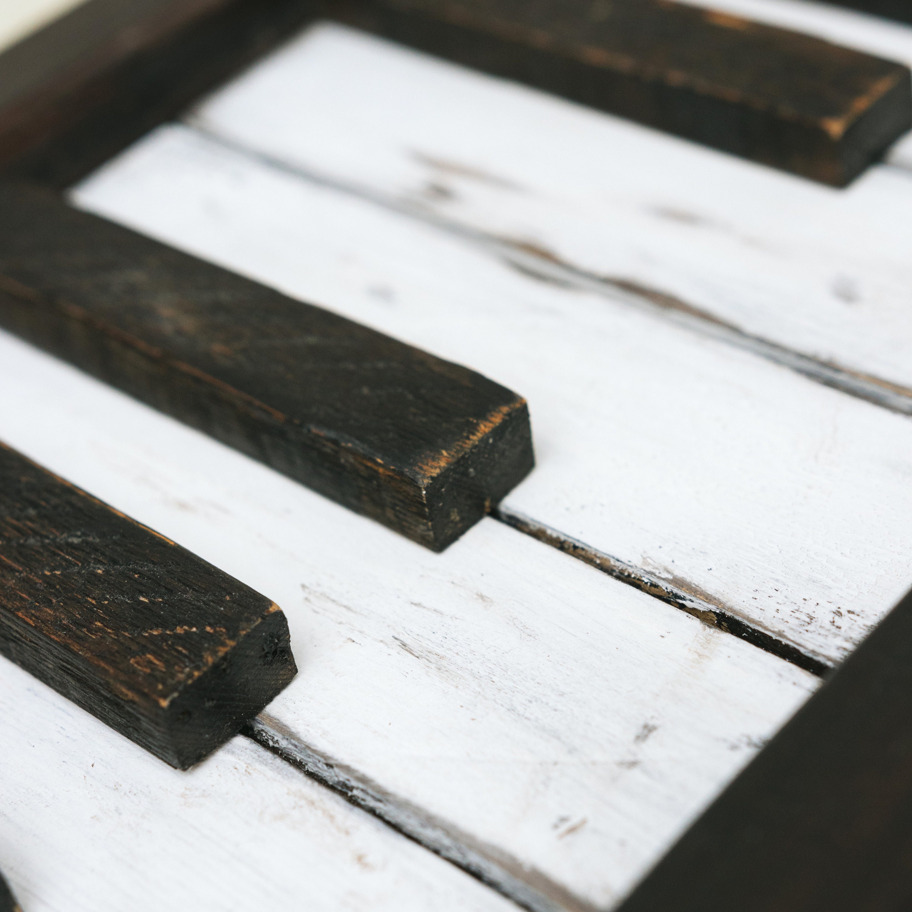 Piano Keyboard Wooden Key Holder, Rustic Key/jewelry Rack, Piano Wood ...