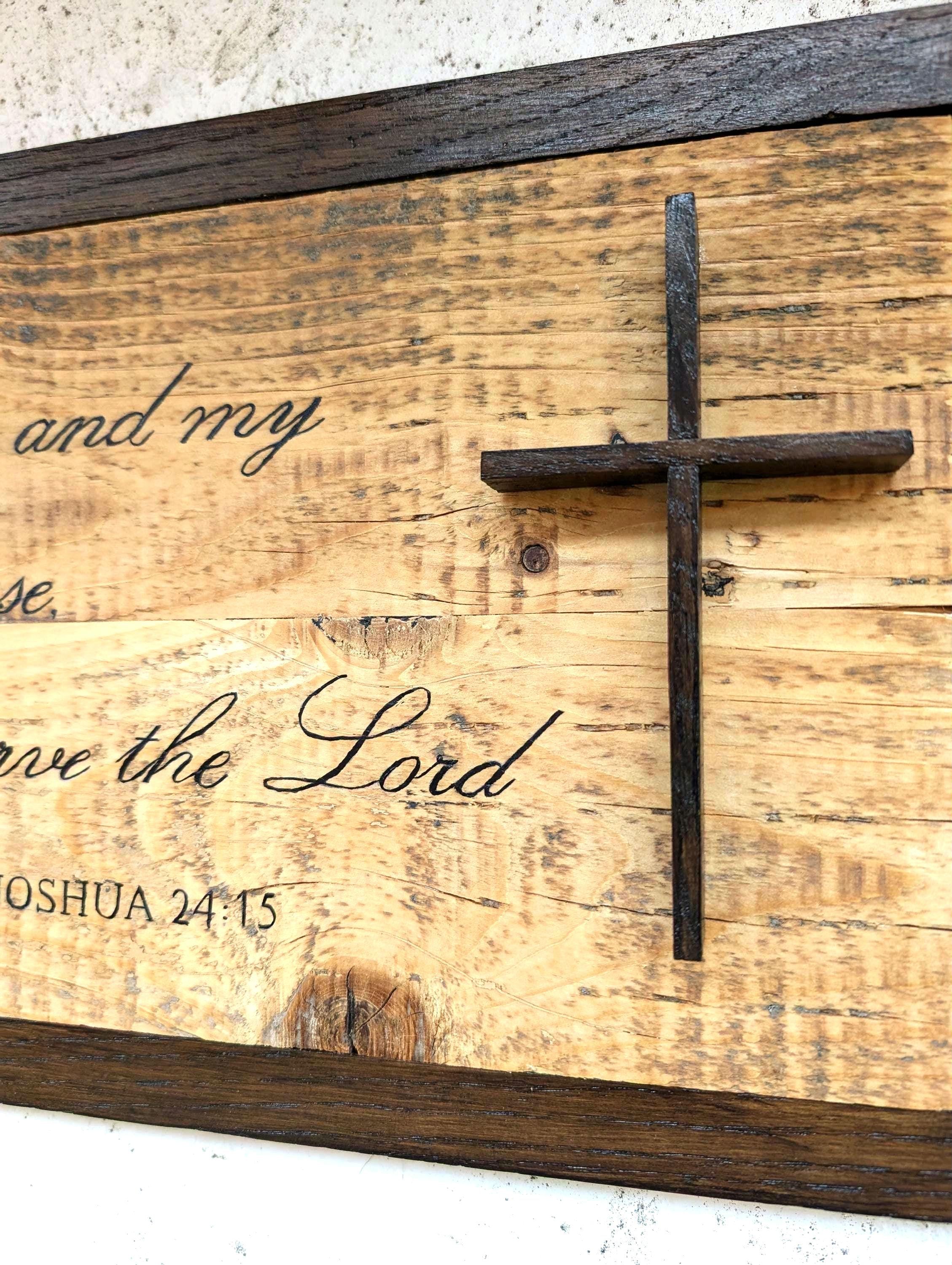 As for Me and My House We Will Serve the Lord 3D Cross Christian Bible ...