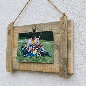 Wooden Rustic Clip Frame 4x6 Photos Farmhouse Home Decor Rustic Wall ...