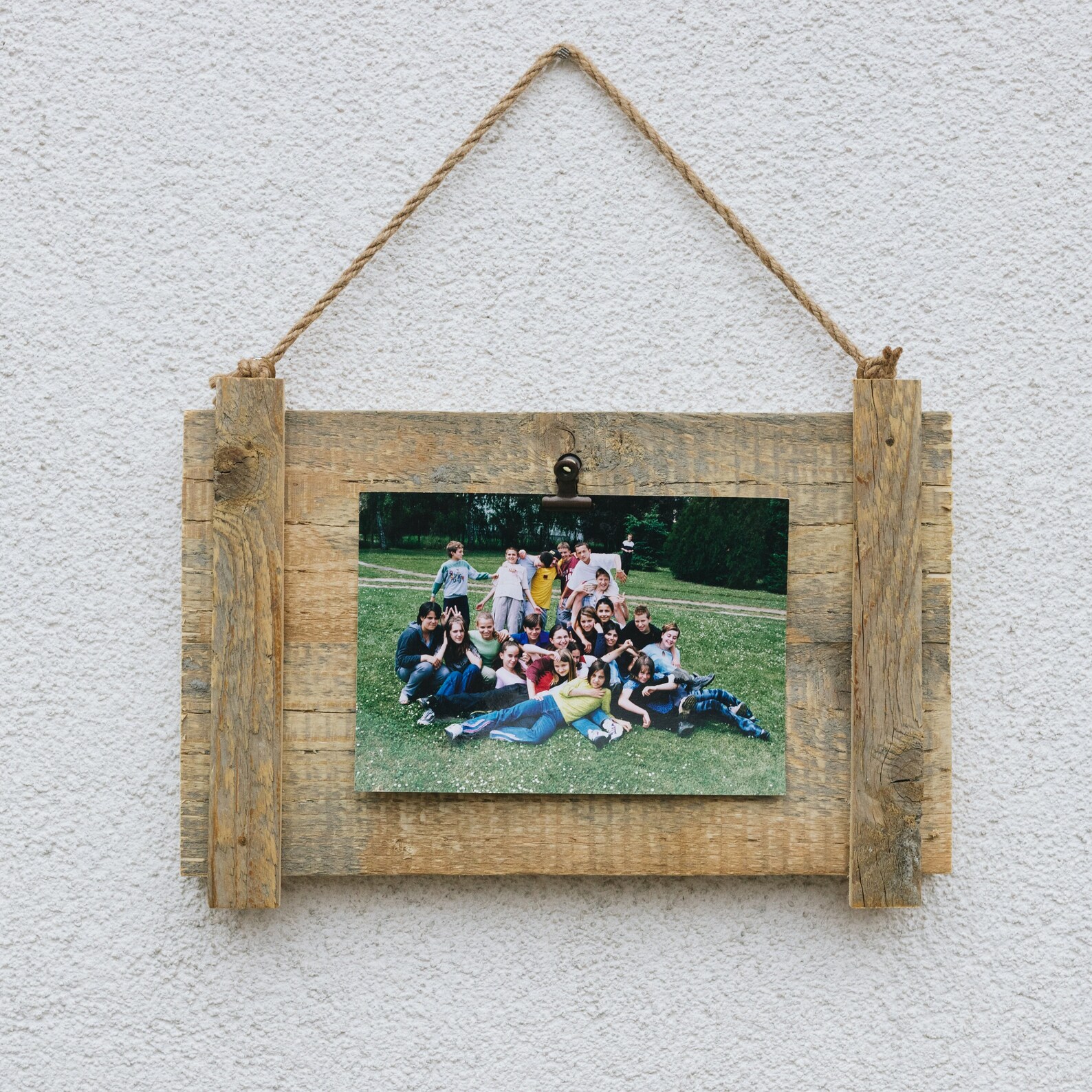 Wooden Rustic Clip Frame 4x6 Photos Farmhouse Home Decor Rustic Wall ...