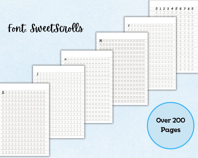 Handwriting Workbook Bundle Printable iPad Templates for Goodnotes ...