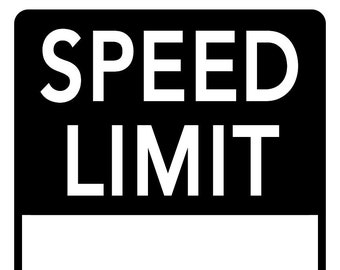 100 MPH Speed Limit Sign Svg, Silhouette Shadow SVG Cut File Png Dxf ...