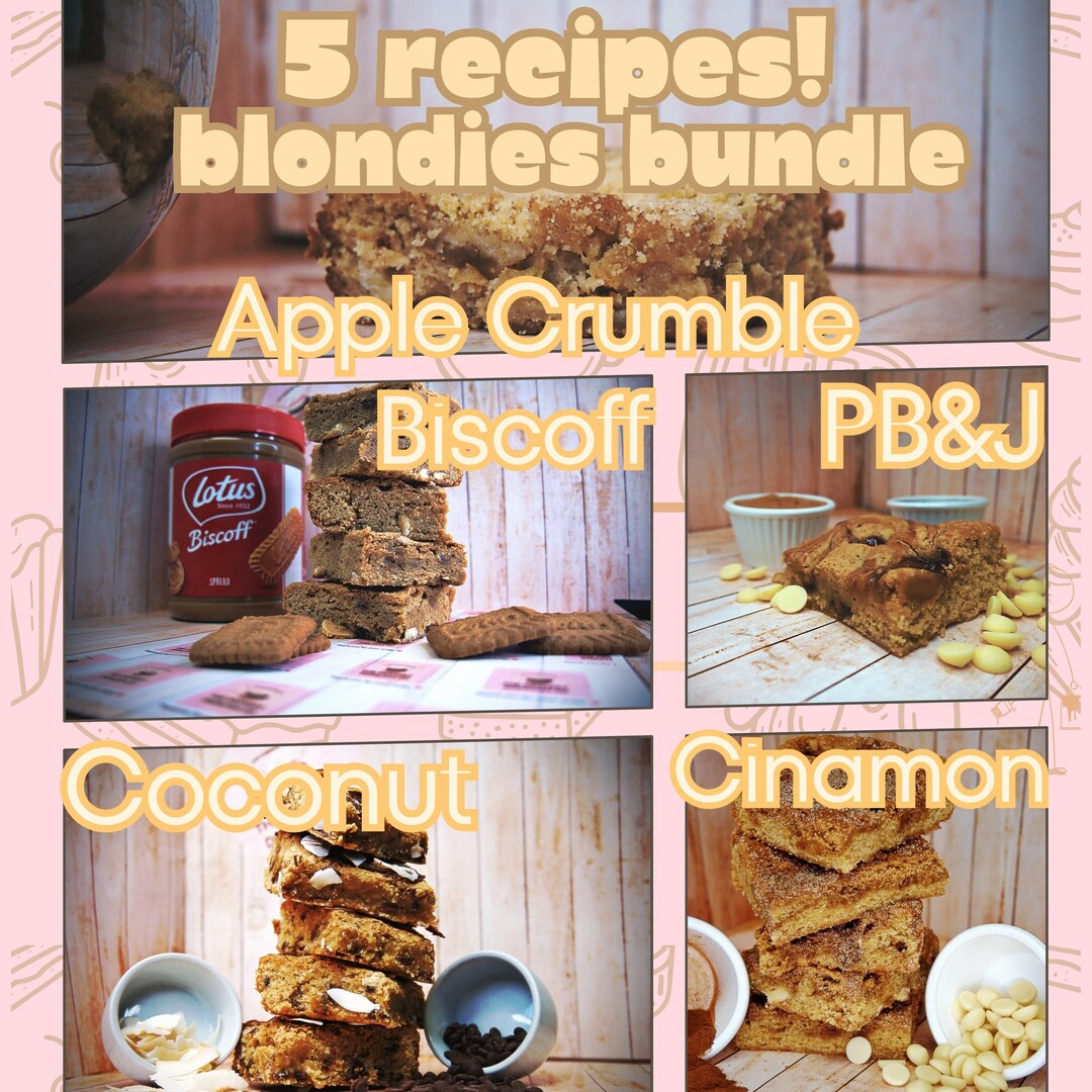 Blondie Recipe Book Custom Dessert Recipe Brownie Blondie Recipebook ...