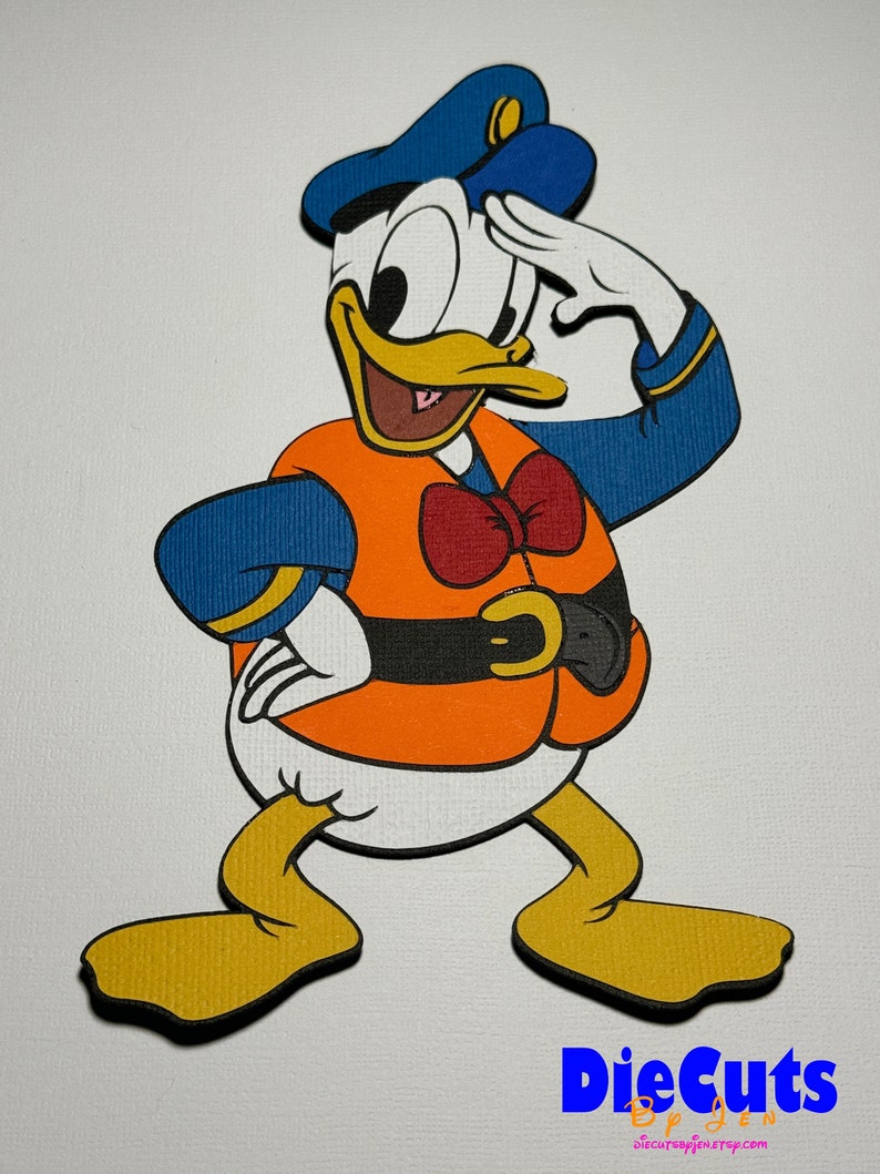 Disney Cruise Donald Duck Scrapbook Die Cut - Etsy