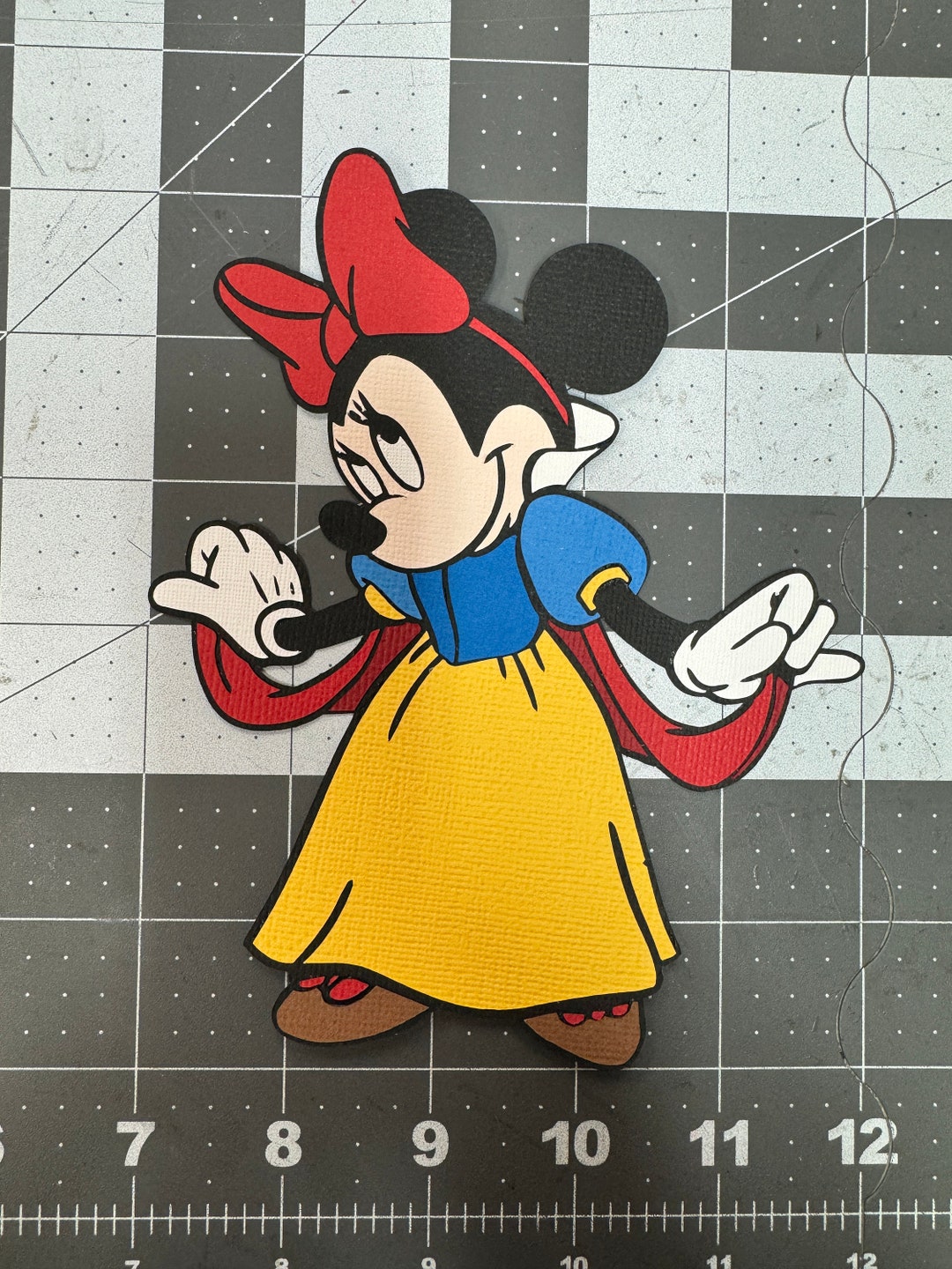 Disney Snow White Minnie Mouse Scrapbook Die Cut - Etsy