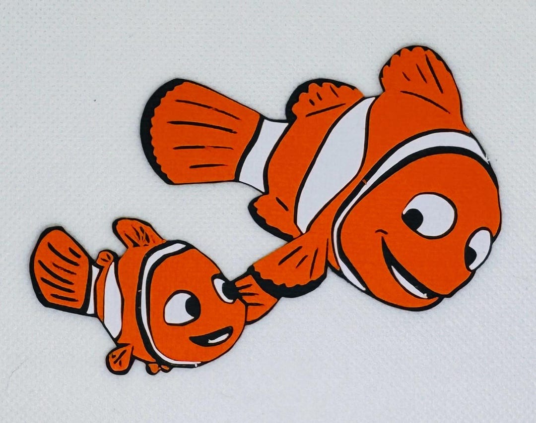 Disney Nemo & His Dad Scrapbook Die Cut - Etsy