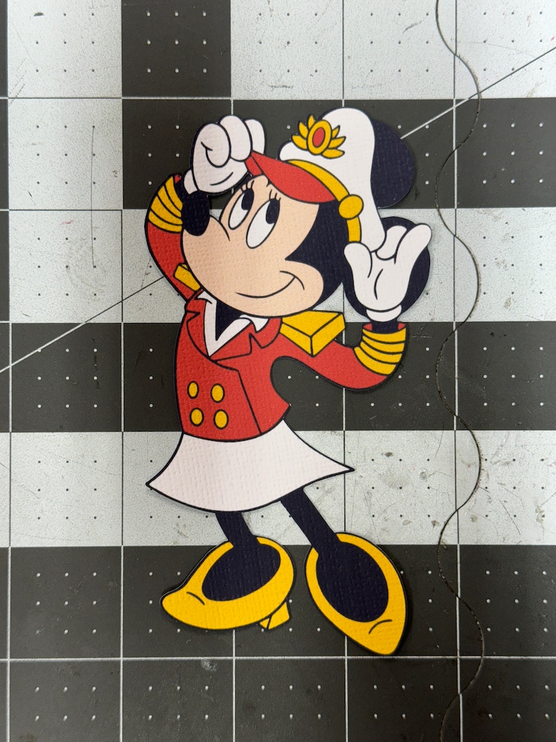 Captain Minnie Disney Cruise-print & Cut - Etsy