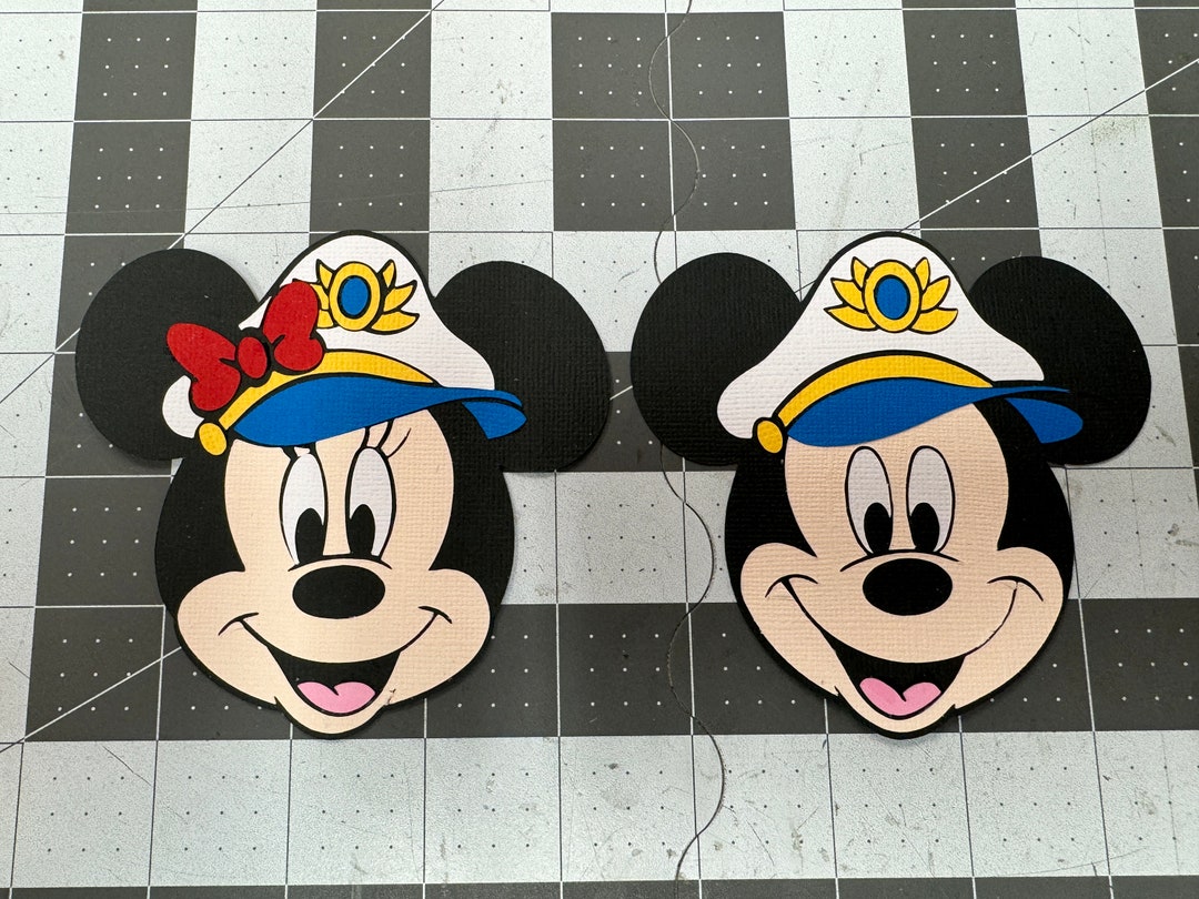 Captain Mickey & Captain Minnie Cruise Heads - Etsy