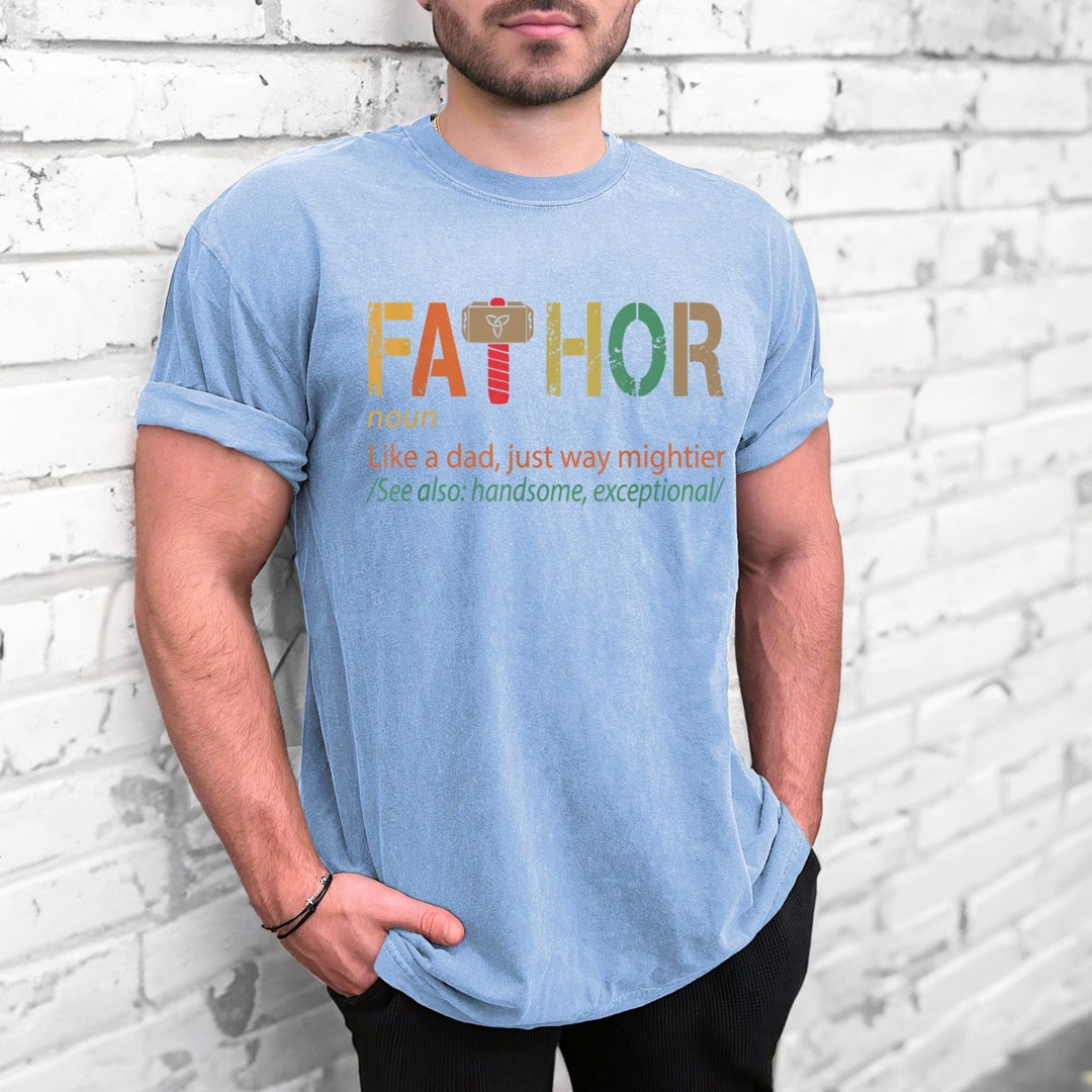Fathor Definition Shirt Fathers Day Shirt Avengers Men's Shirt ...
