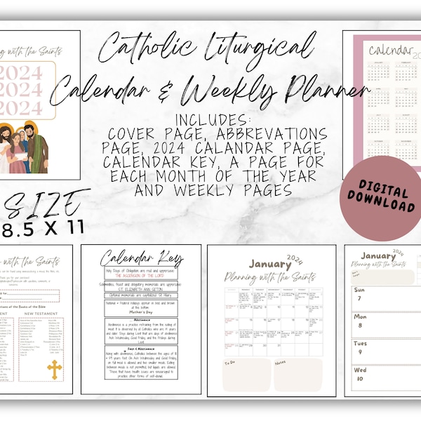2024 Liturgical Planner - Etsy