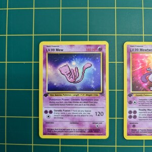 LV99 Mew & Mewtwo - Custom Pokemon Card - Etsy