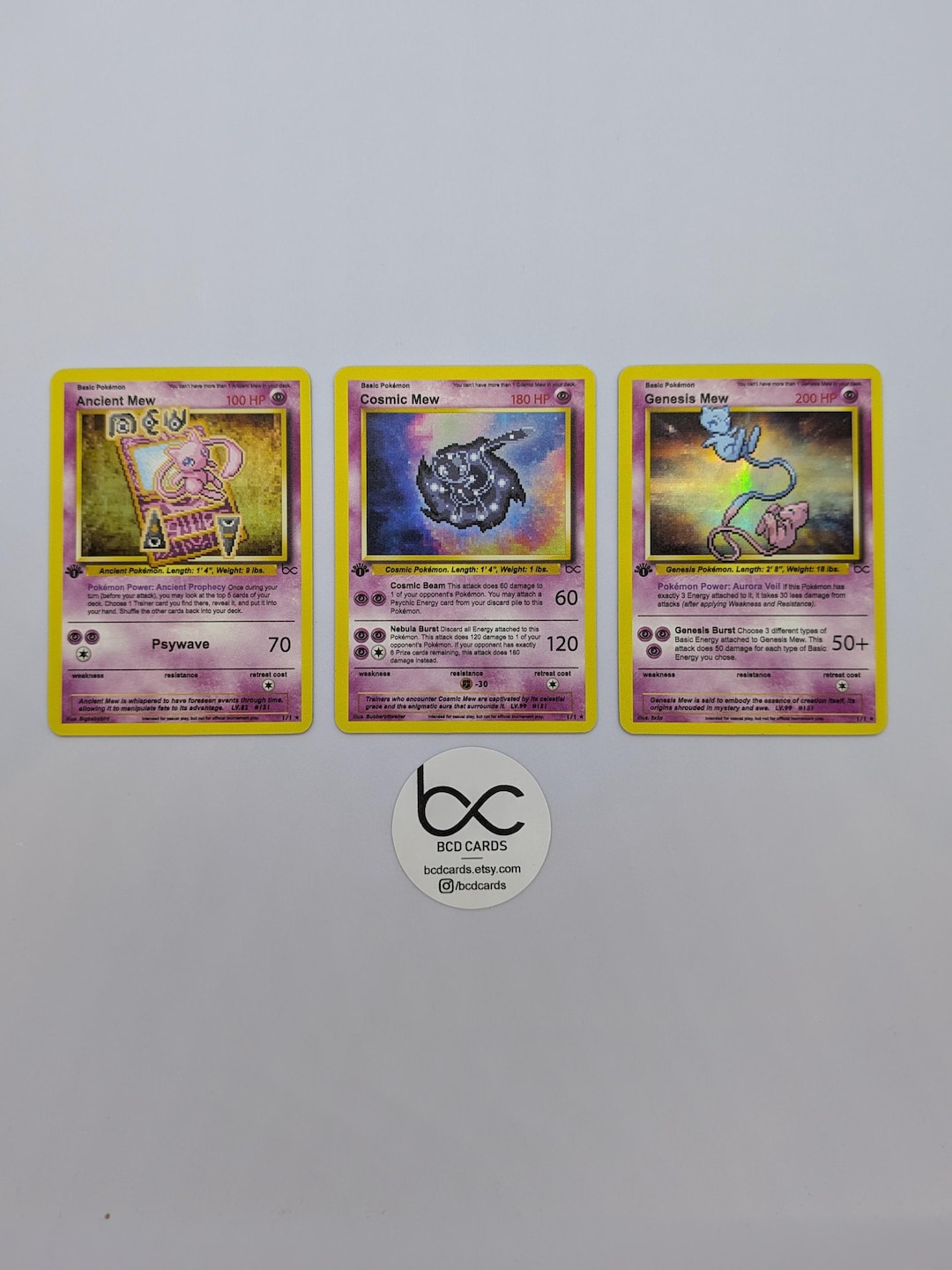Mew Variations #1 - Custom Pokemon Cards - Etsy