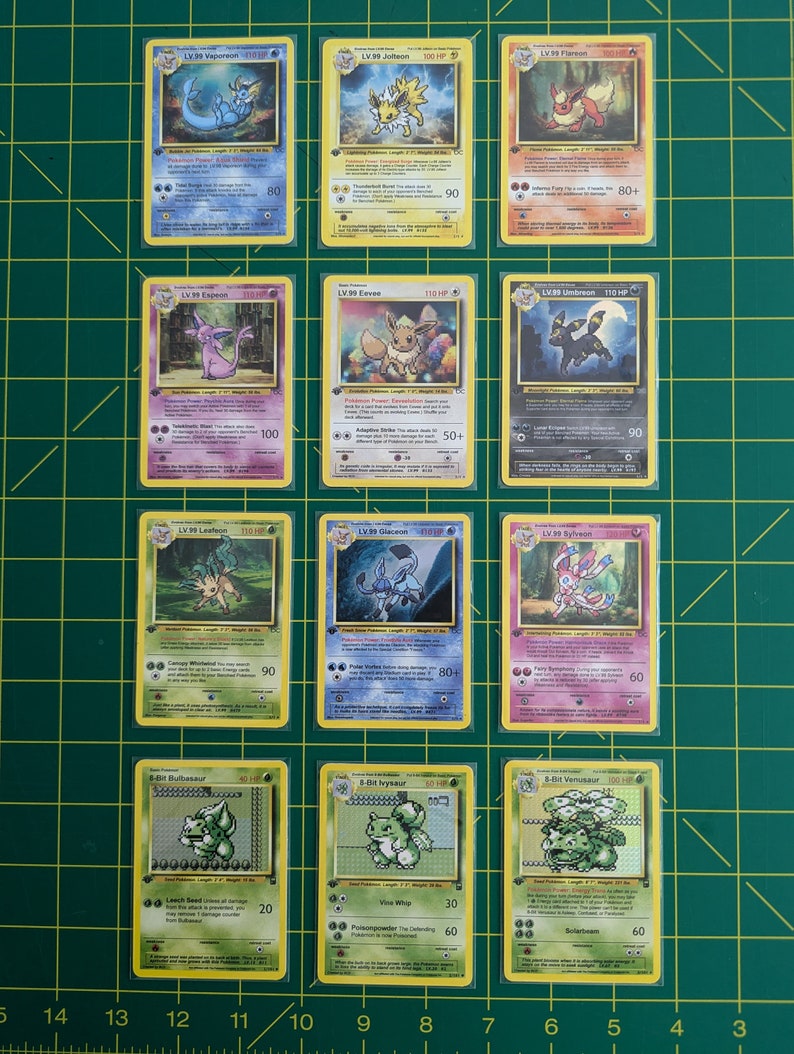 Pick 9 - Custom Pokemon Cards - Etsy