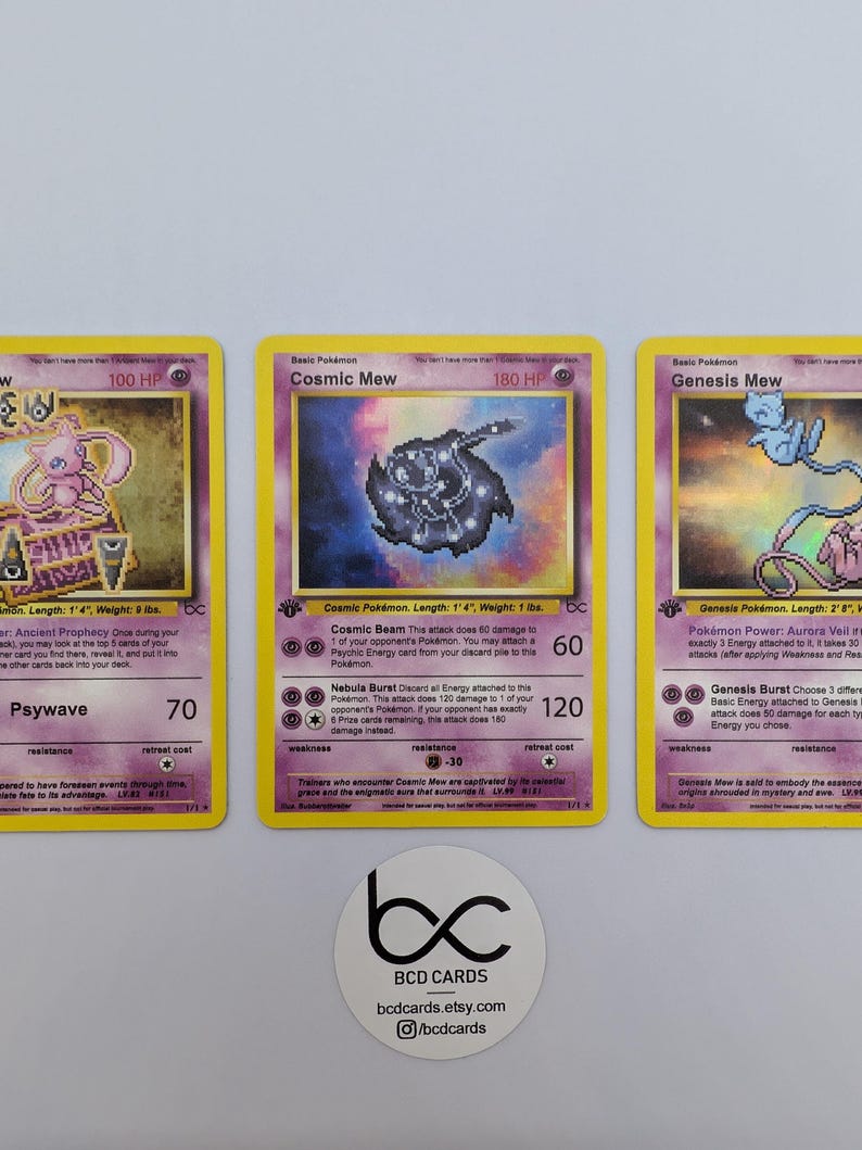 Mew Variations #1 - Custom Pokemon Cards - Etsy