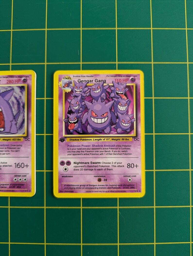 Gengar Variations - Custom Pokemon Cards - Etsy